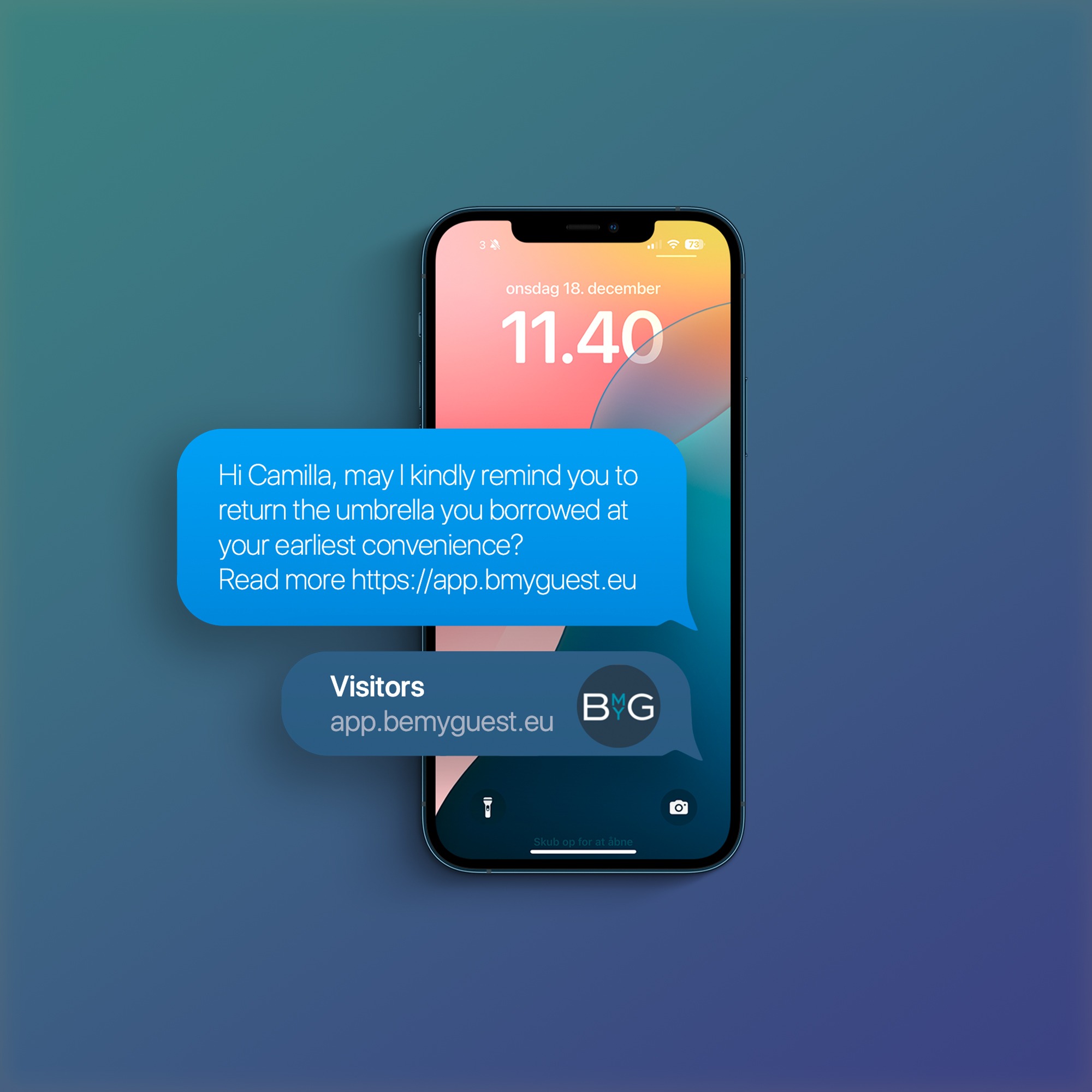 Automatic notification | BmyGuest